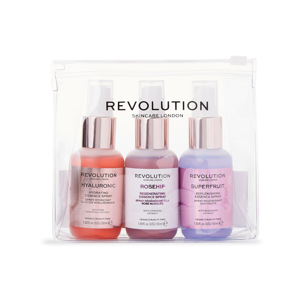 Revolution Skincare sada sprejů Mini Essence Spray Kit: Hello Hydration ...