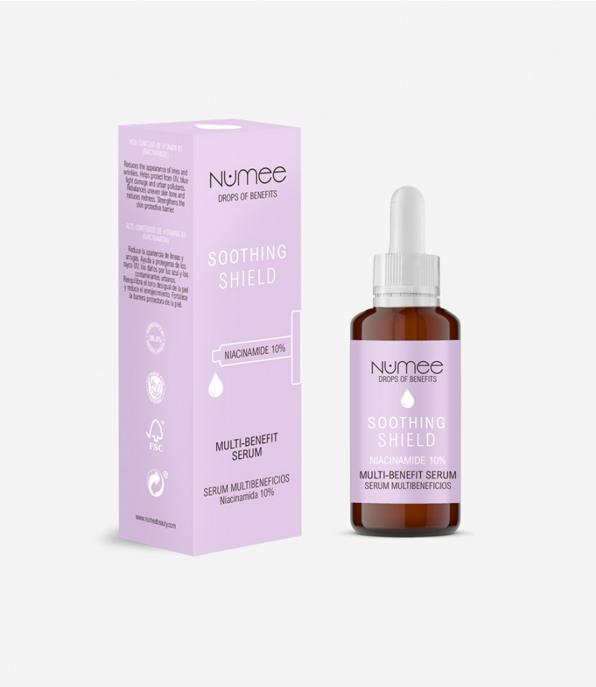 Numee Gesichtsserum Drops Of Benefits - Soothing Shield Multi-Benefit Serum (30 ml) - PINK PANDA